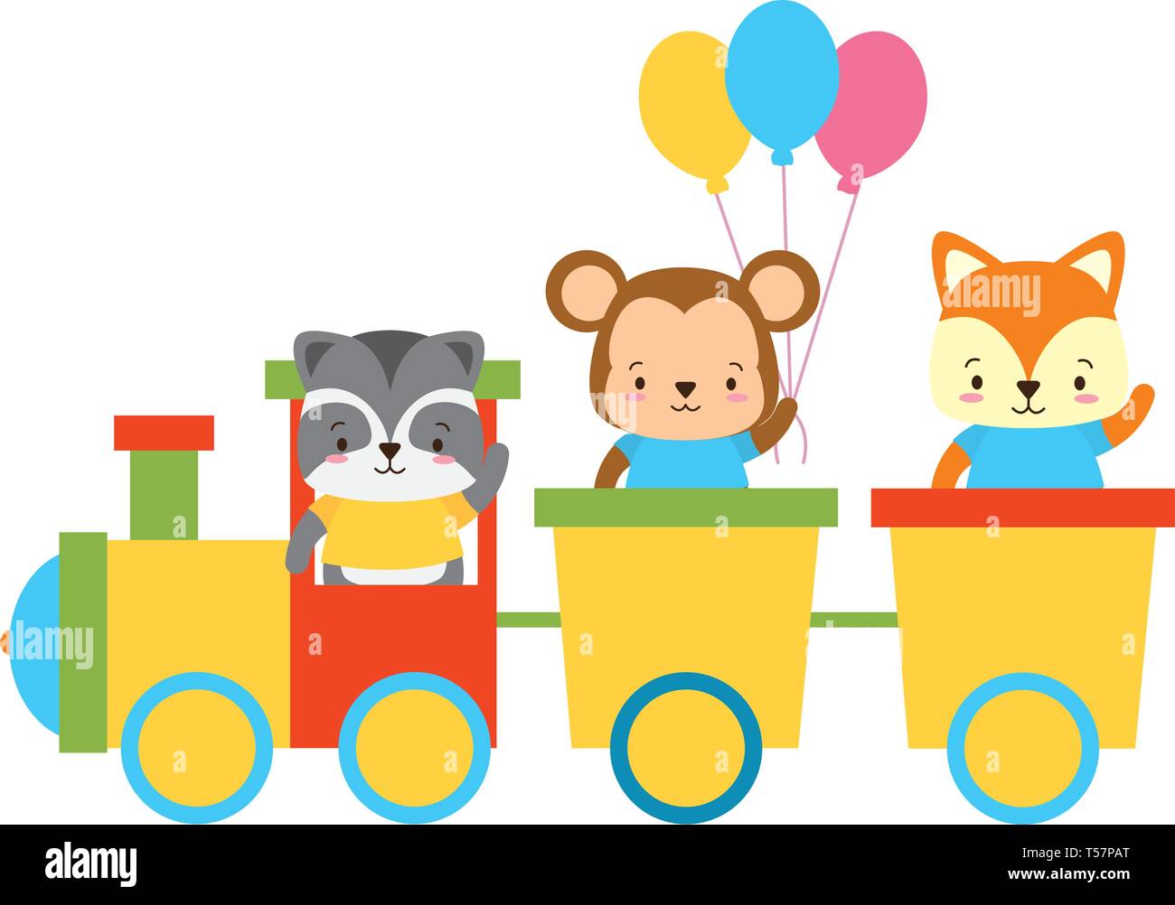 Monkey toy train hi-res stock photography and images - Alamy