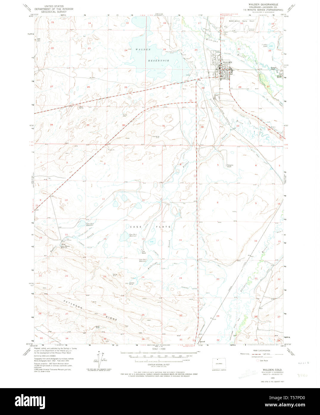 Map Of Walden Colorado