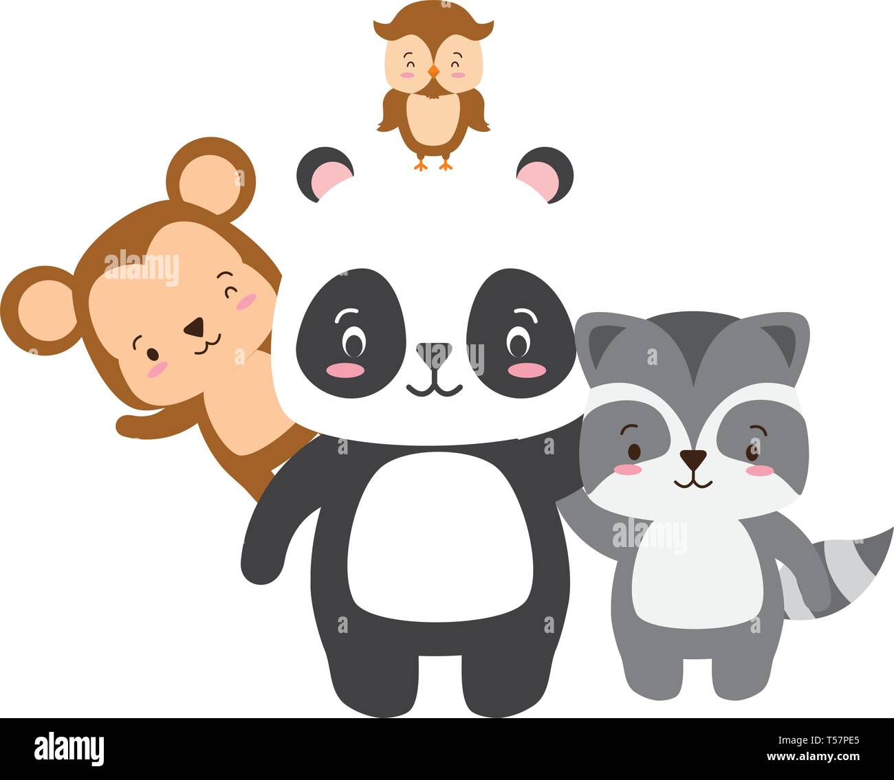 cute animal cartoon Stock Vector Image & Art - Alamy