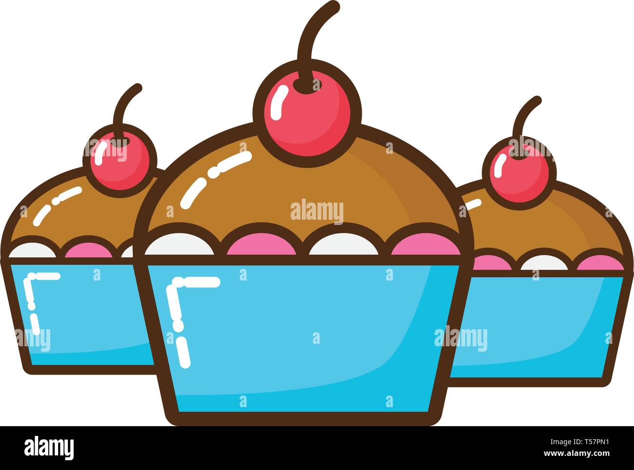 delicious cake isolated icon Stock Vector Image & Art - Alamy