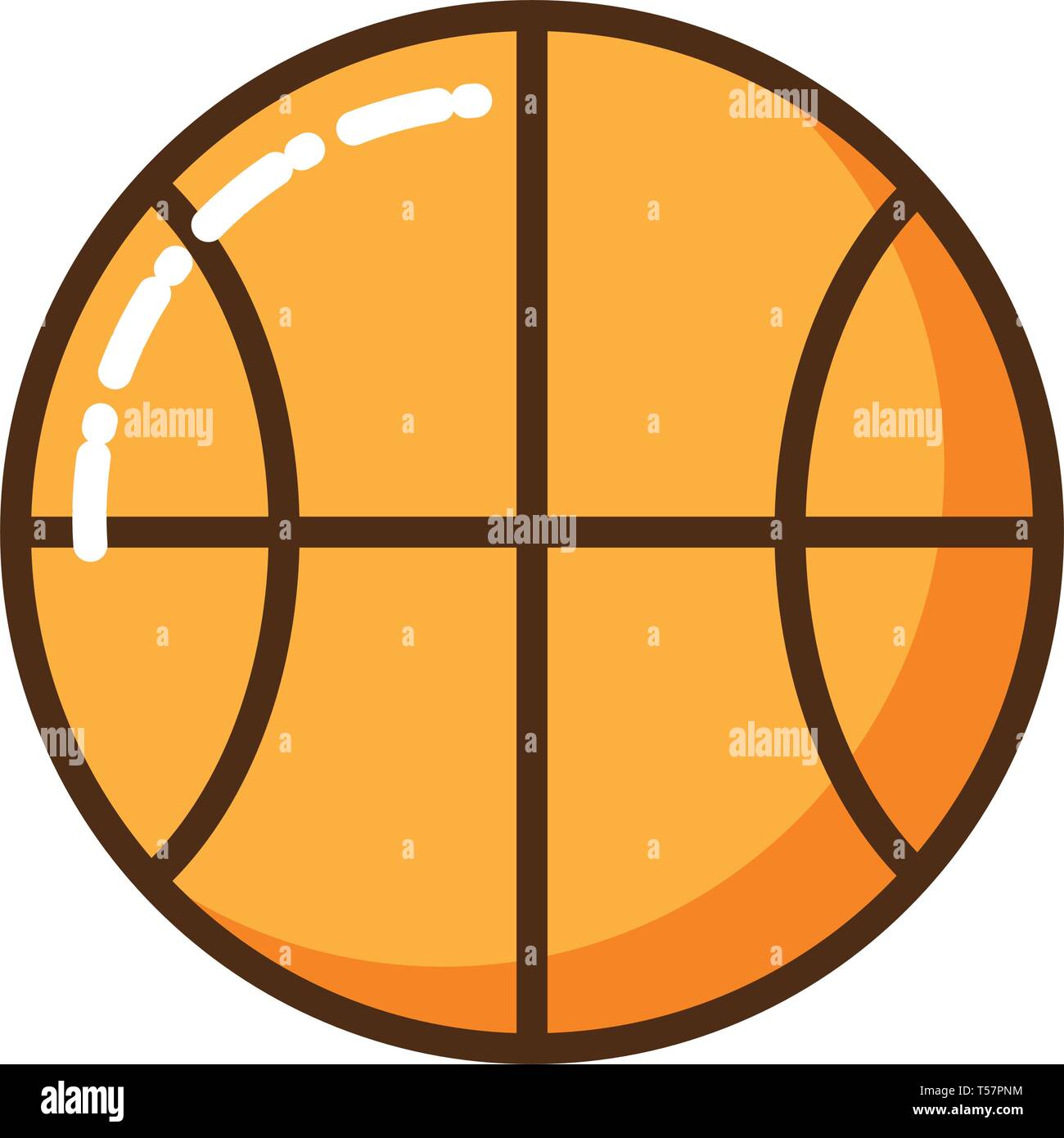 cute basketball isolated icon Stock Vector Image & Art - Alamy