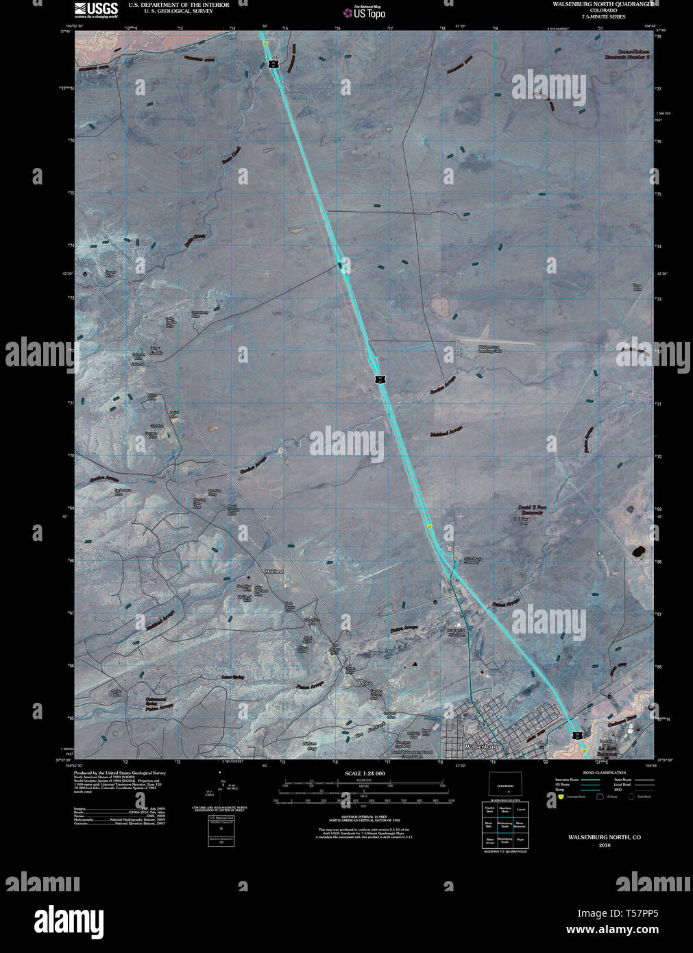 Map of walsenburg hi-res stock photography and images - Alamy