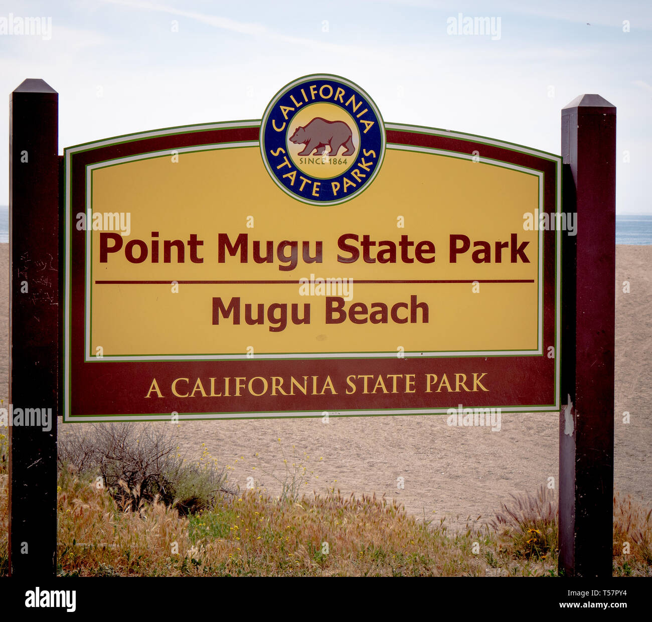 Mugu Beach at Point Mugu State Park Malibu - MALIBU, USA - MARCH 29 ...