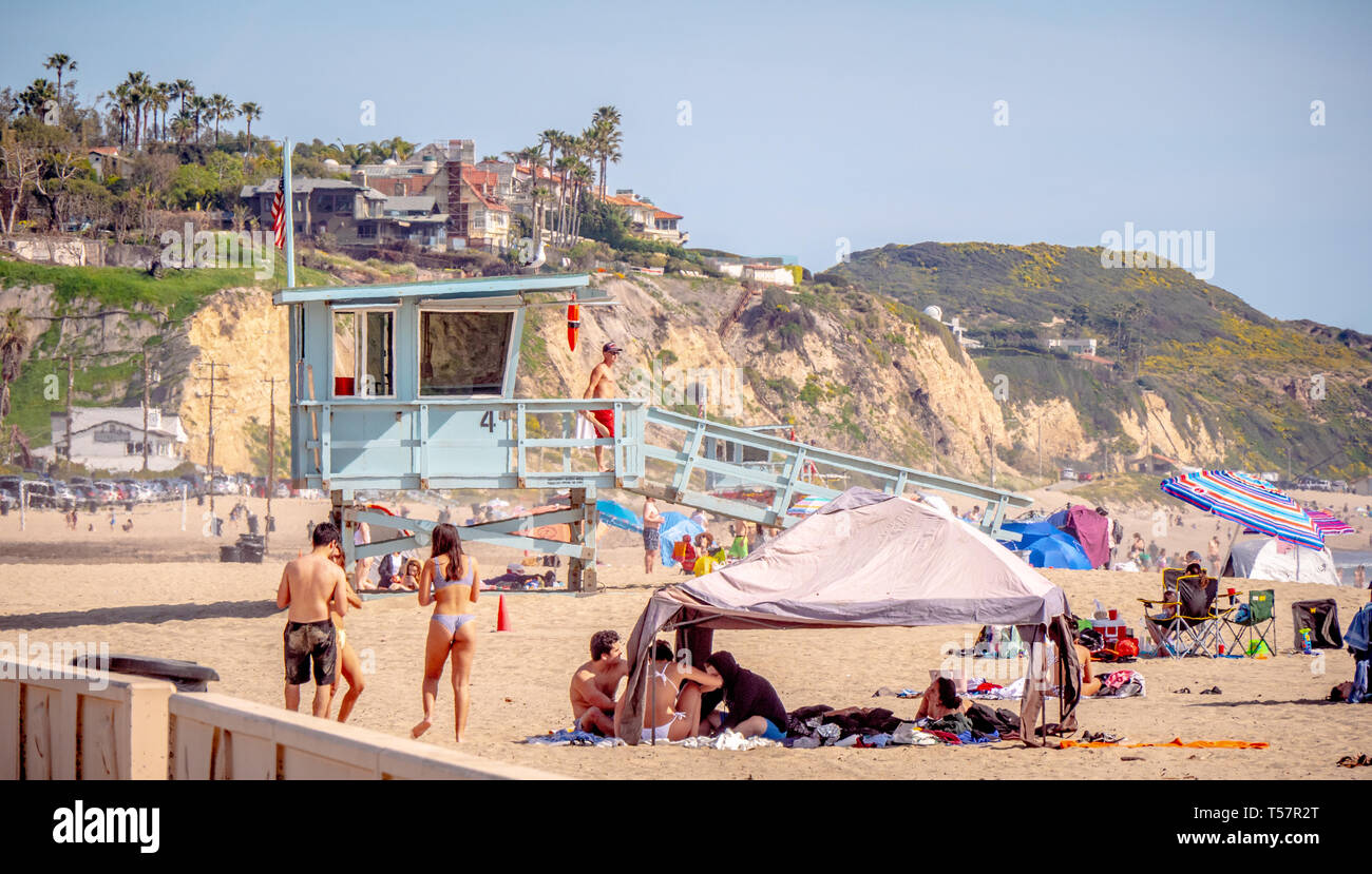 Malibu Beach at the Pacific Coast Highway - MALIBU, USA - MARCH 29 ...