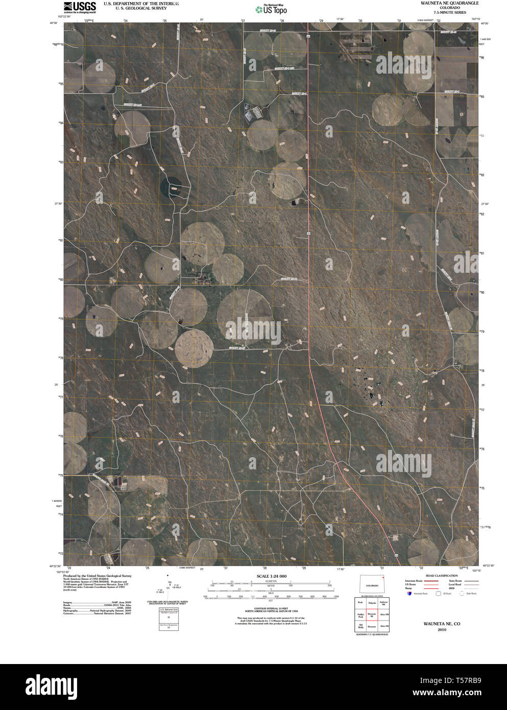 Wauneta map hi-res stock photography and images - Alamy