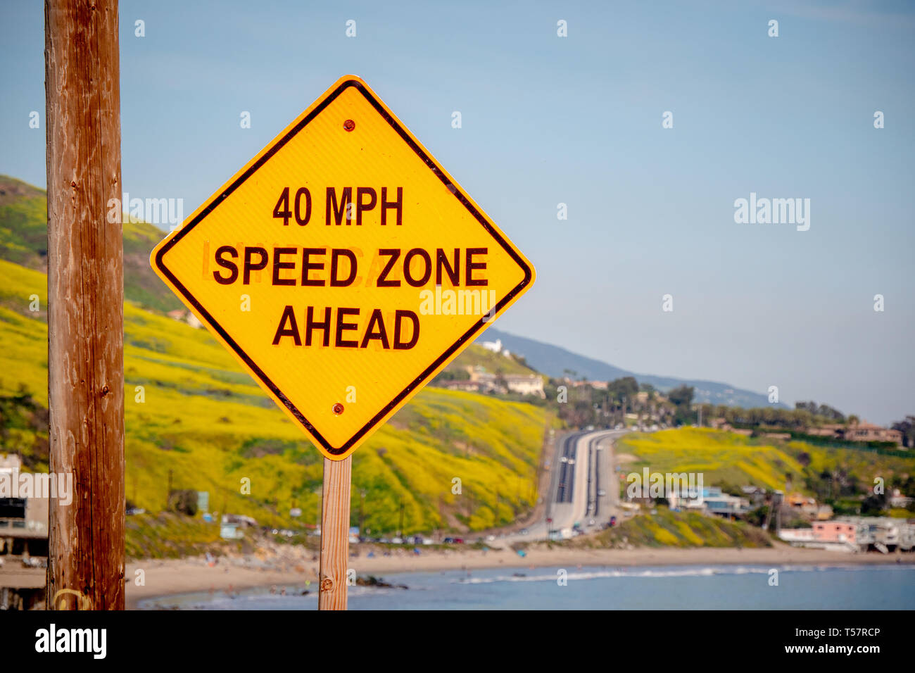 Driving on the PCH Pacific Coast Highway - MALIBU, USA - MARCH 29, 2019 ...
