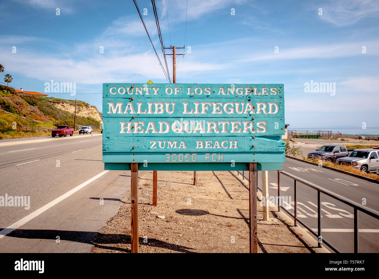 Malibu Lifeguards Headquarter at Zuma Beach - MALIBU, USA - MARCH 29 ...