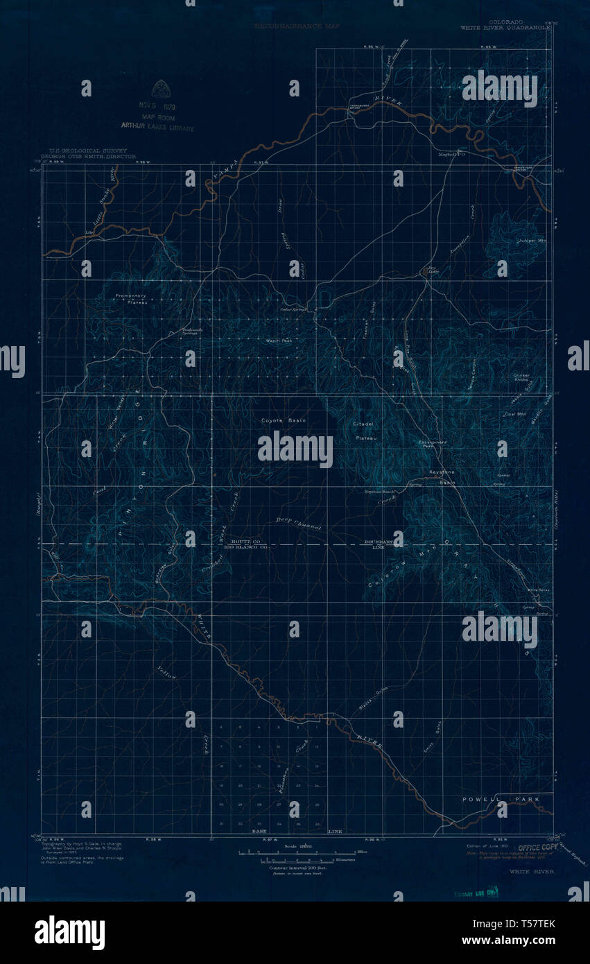 Map of colorado 1910 hi-res stock photography and images - Alamy