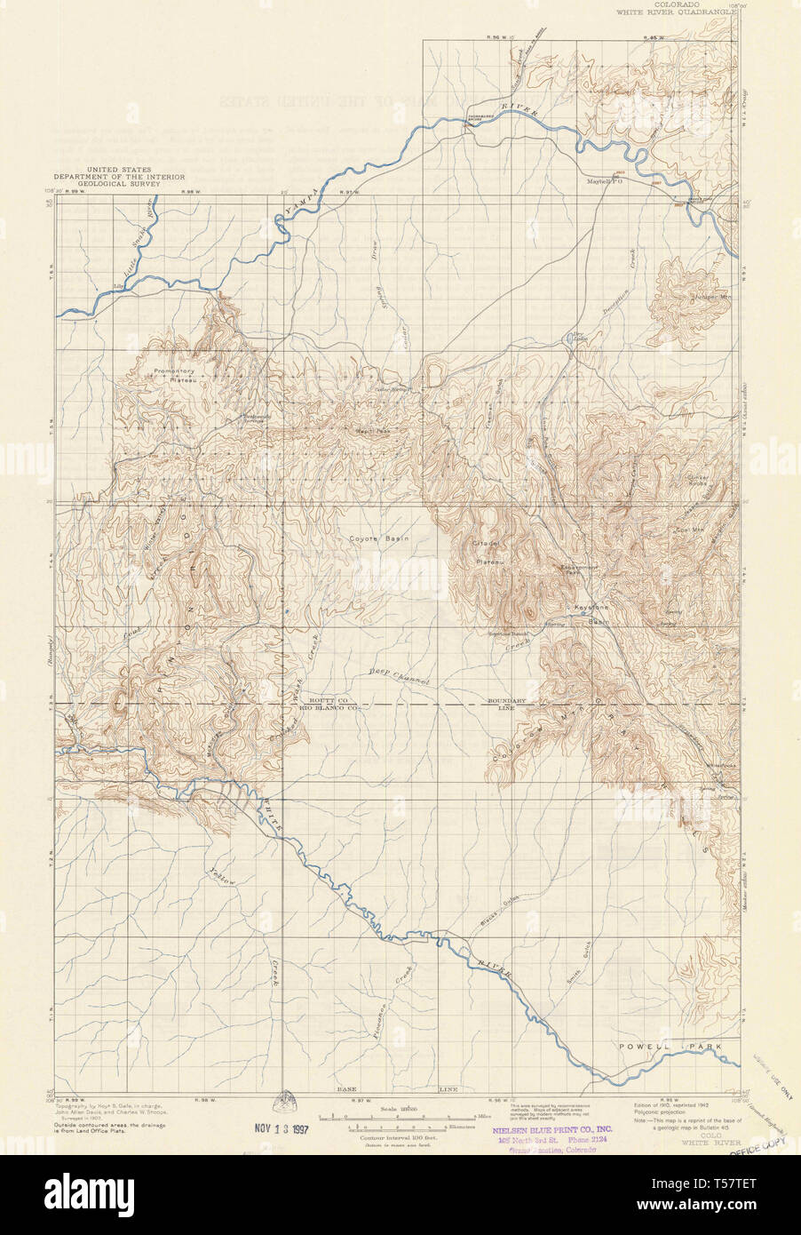 1910 colorado map hi-res stock photography and images - Alamy