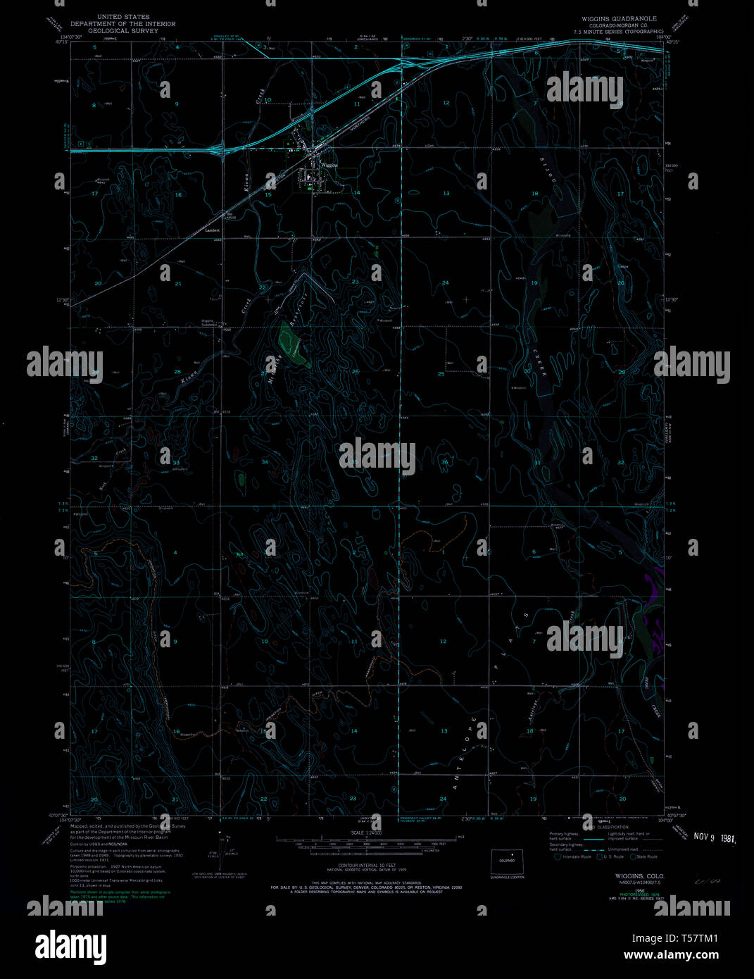 Map of wiggins hi-res stock photography and images - Alamy