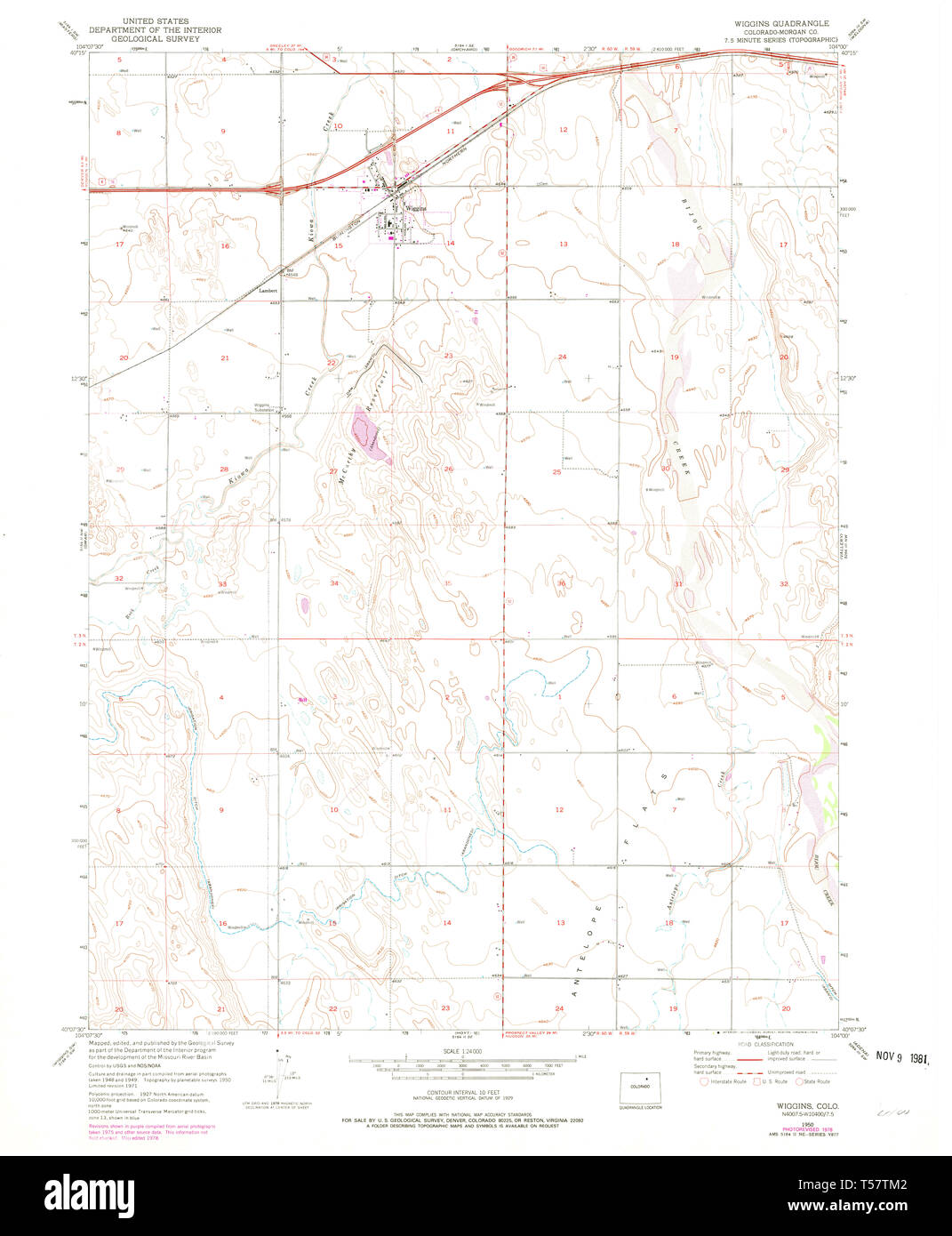 Map of wiggins hi-res stock photography and images - Alamy