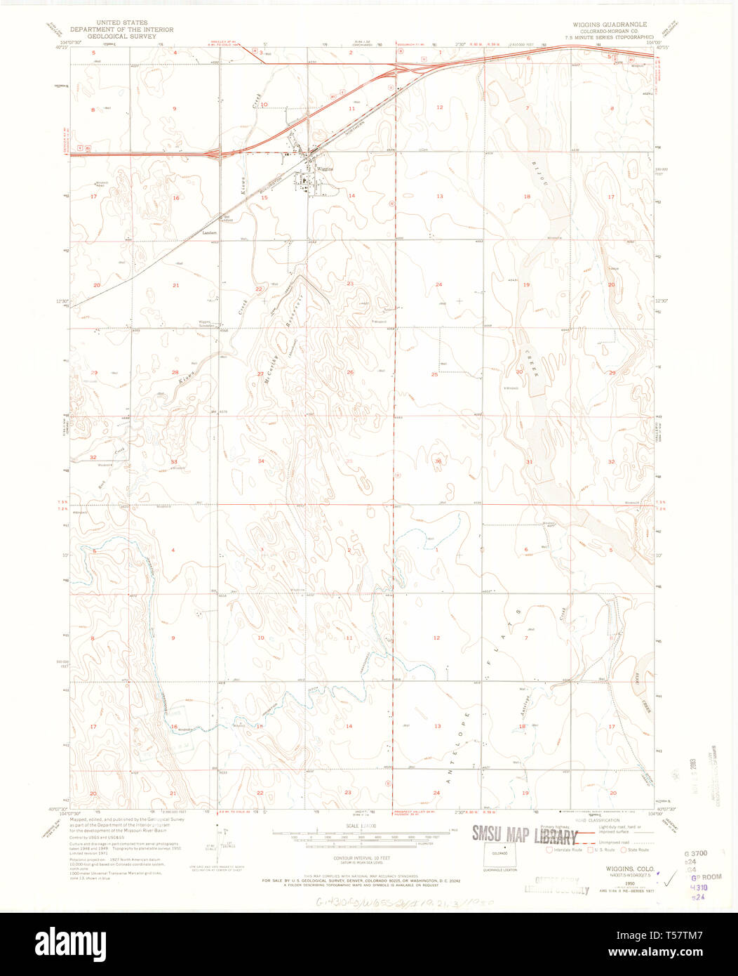 Map of wiggins hi-res stock photography and images - Alamy