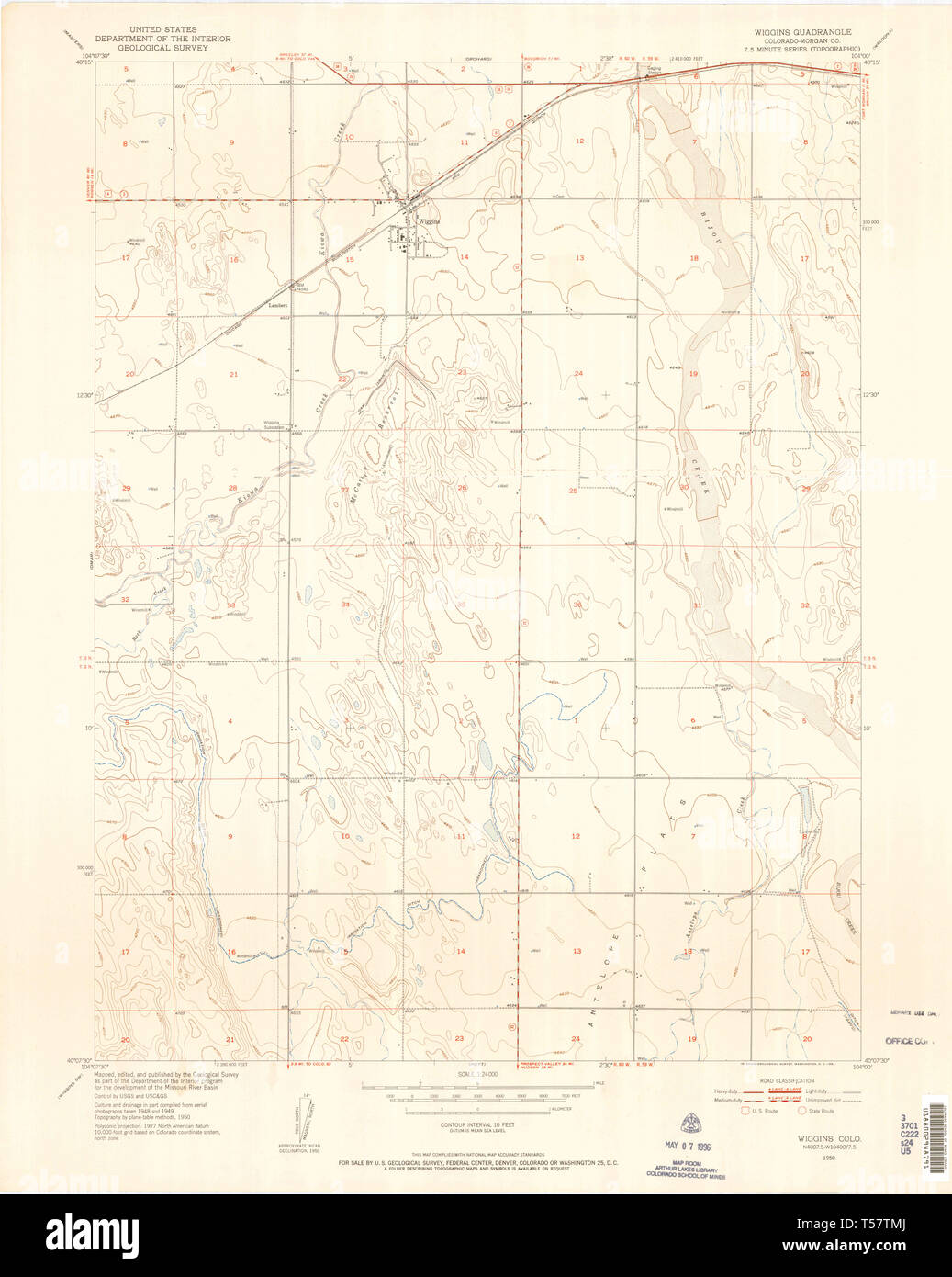 Map of wiggins hi-res stock photography and images - Alamy
