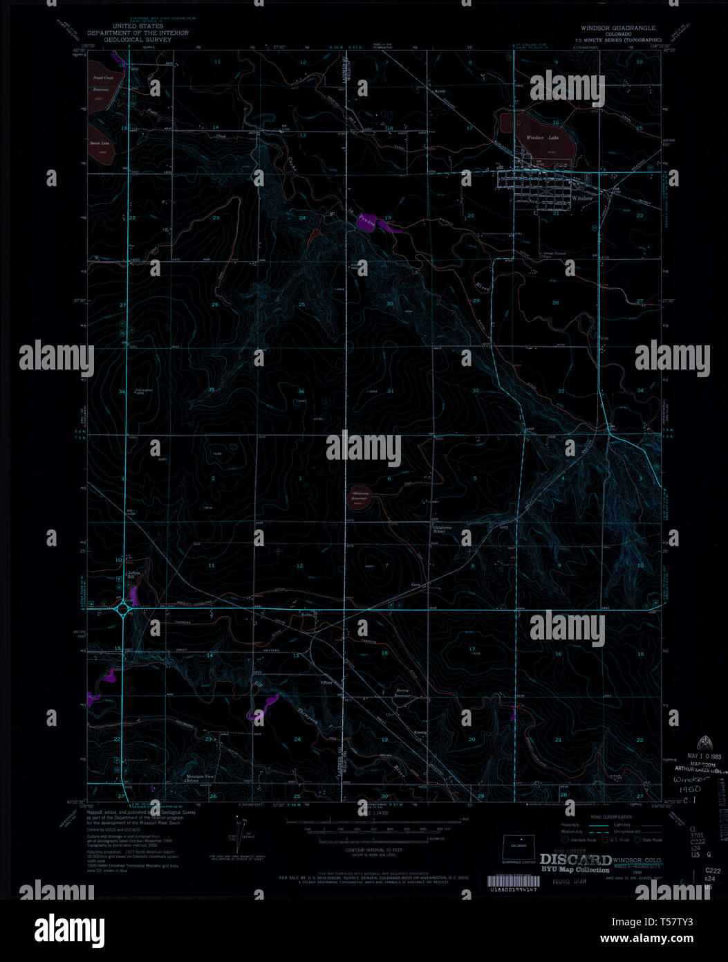 Windsor colorado map hi-res stock photography and images - Alamy