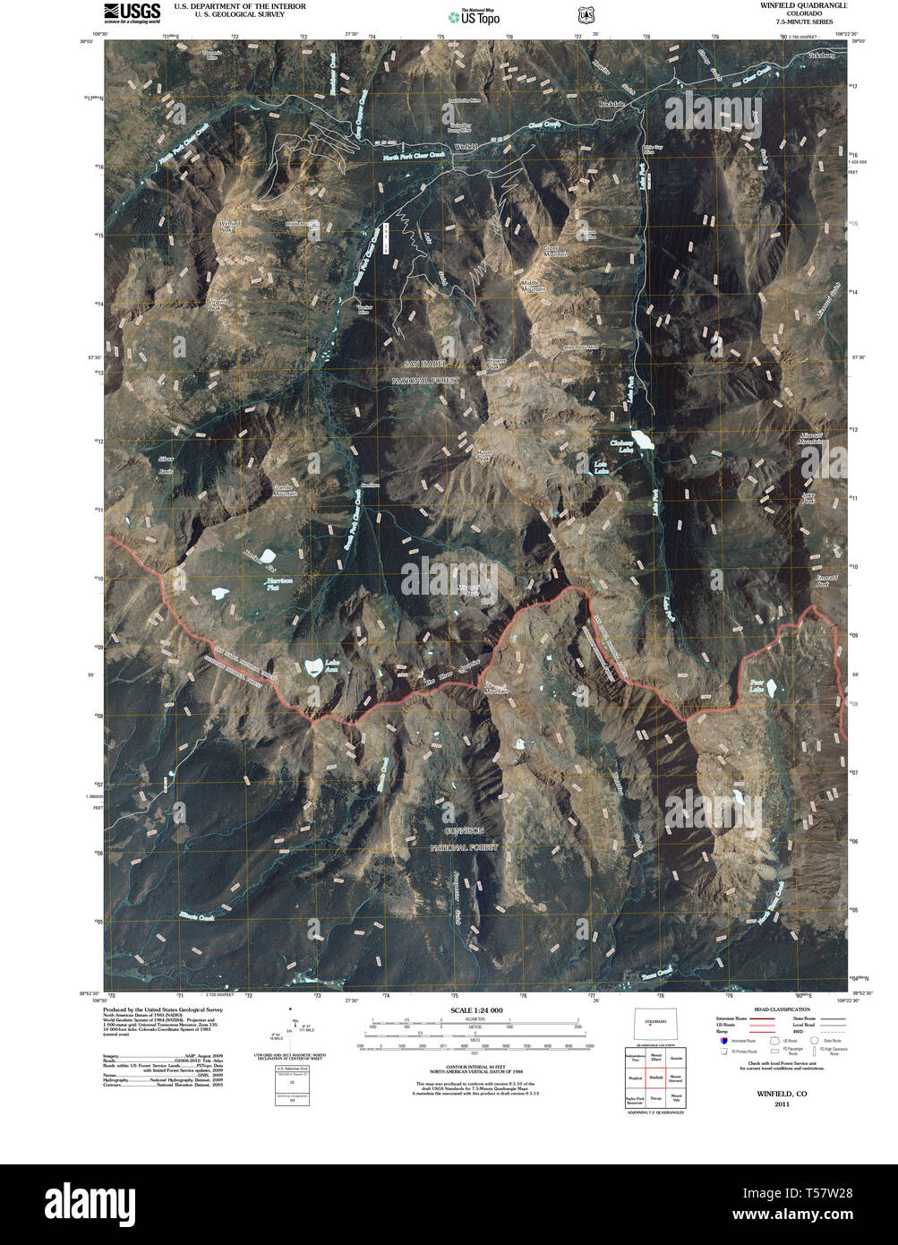 Winfield map hi-res stock photography and images - Alamy