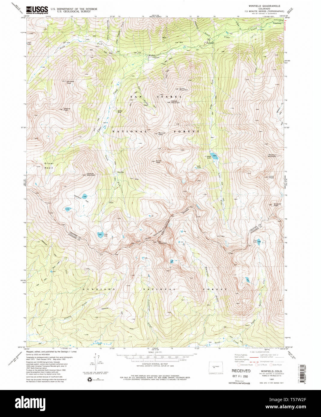 Map of winfield Cut Out Stock Images & Pictures - Alamy