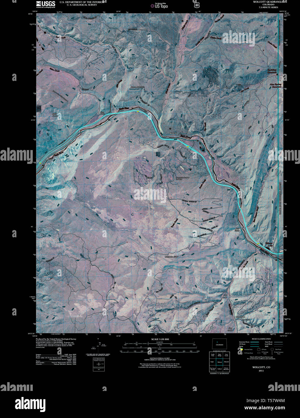 Map of wolcott colorado hi-res stock photography and images - Alamy