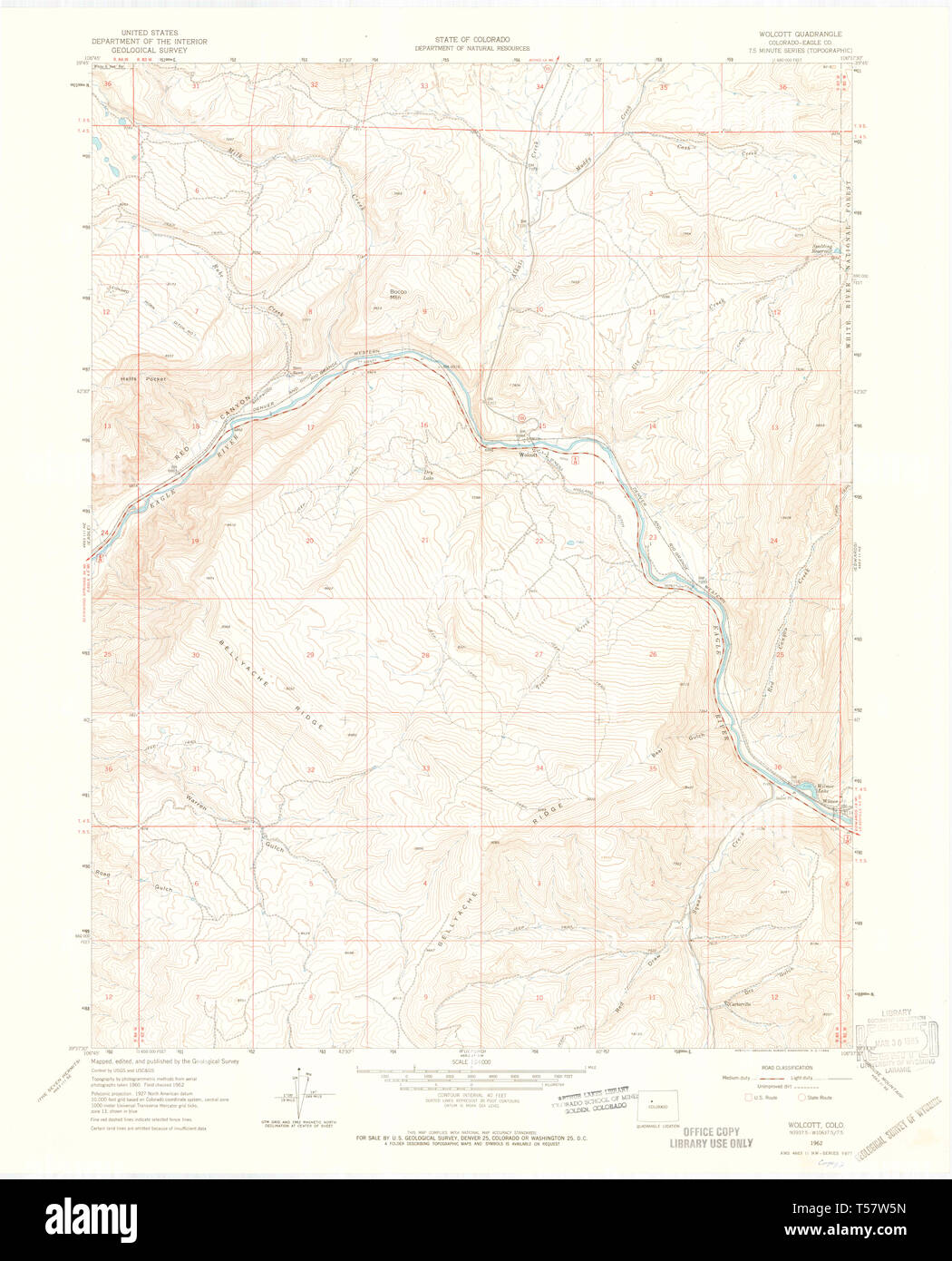 Wolcott colorado map hi-res stock photography and images - Alamy