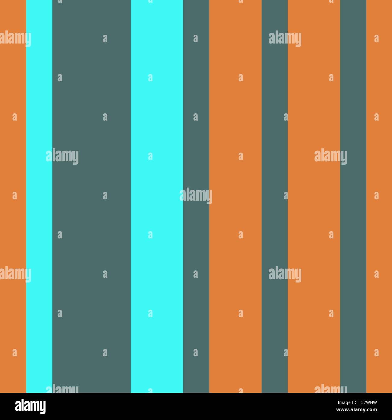 Three-coloured vertical stripes consisting of the colours teal, orange ...