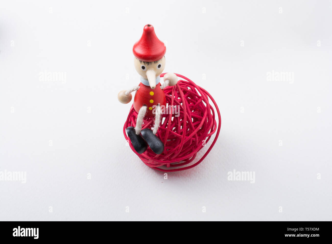 Tiny figurine of man miniature model puppet pinocchio Stock Photo - Alamy