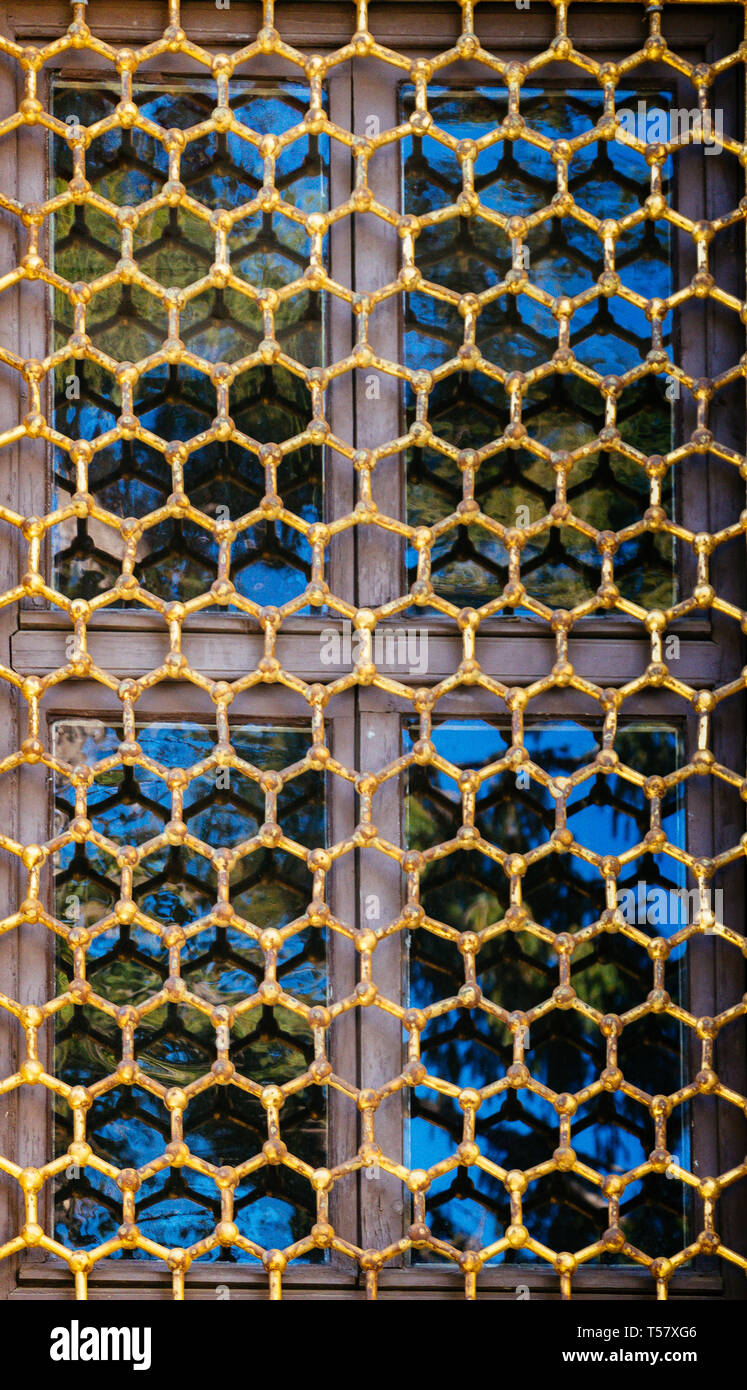Old window Architecture from the Ottoman times In Istanbul Stock Photo ...