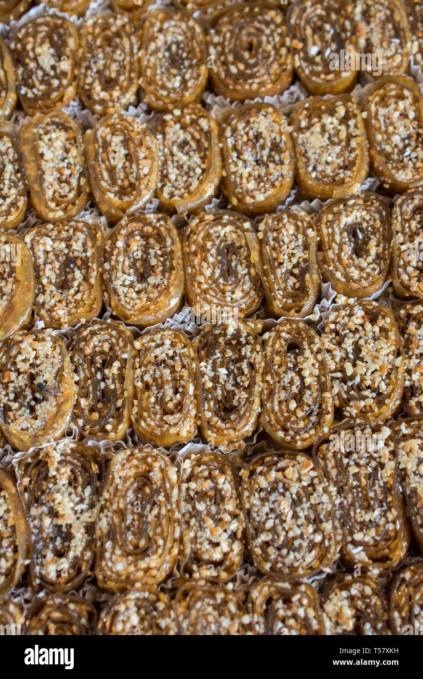 Turkish style fruit dried pulp as snack food Stock Photo - Alamy