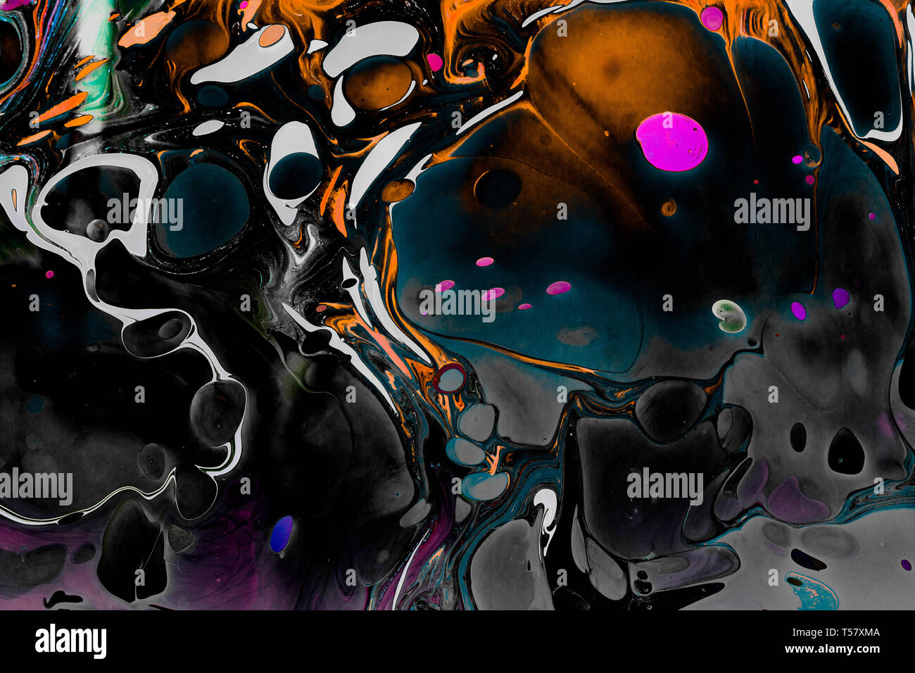 Traditional Ottoman Turkish abstract marbling art patterns as ...