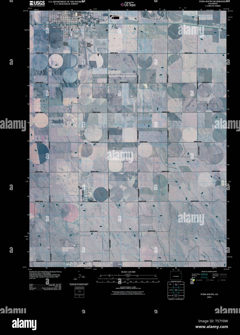 Yuma Colorado Map High Resolution Stock Photography and Images - Alamy