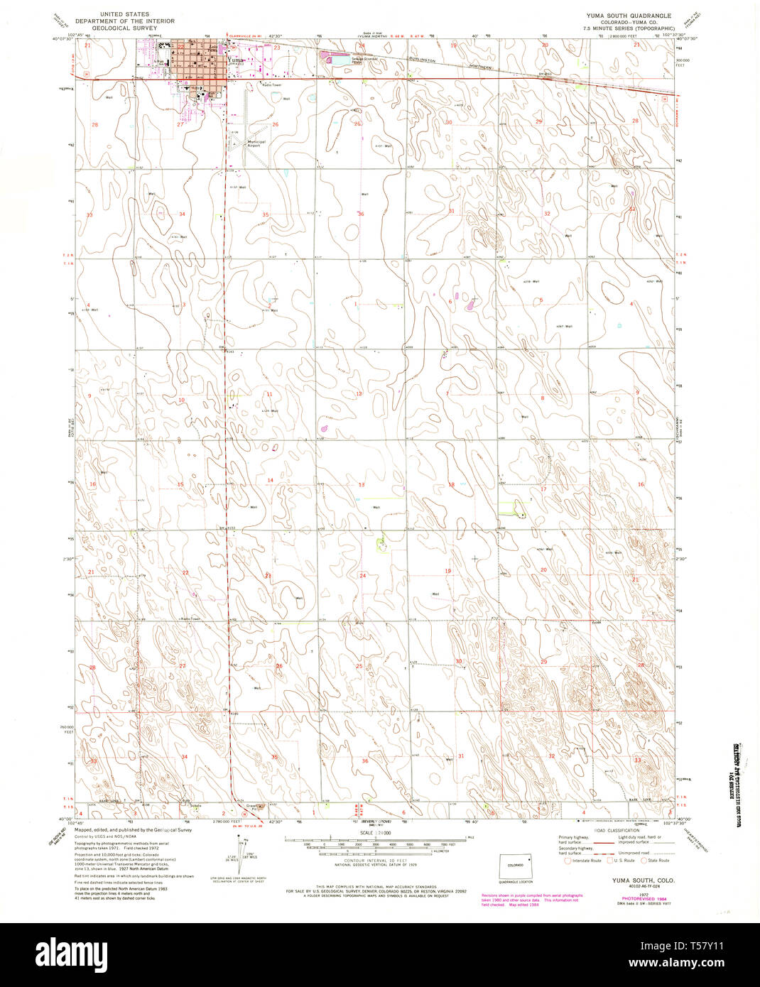 Yuma map Cut Out Stock Images & Pictures - Alamy