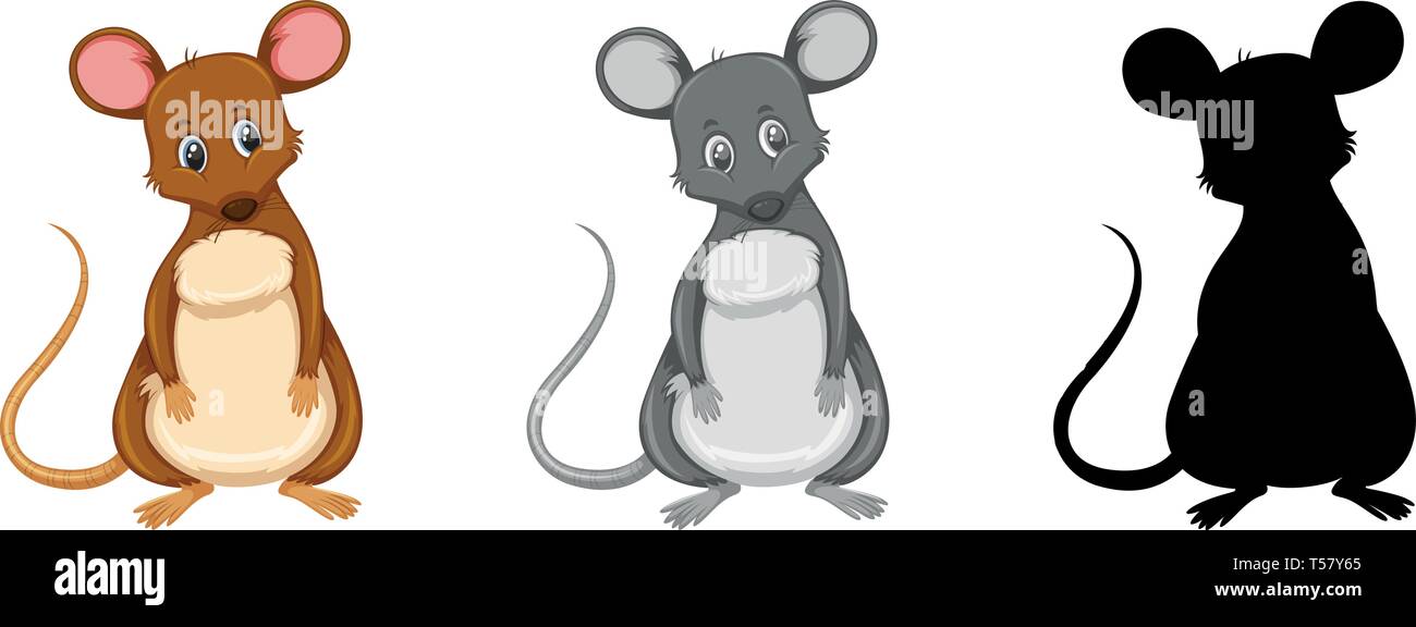 Set of rat character illustration Stock Vector Image & Art - Alamy
