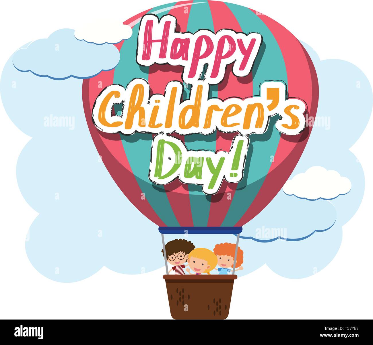 Happy children's day icon illustration Stock Vector Image & Art - Alamy