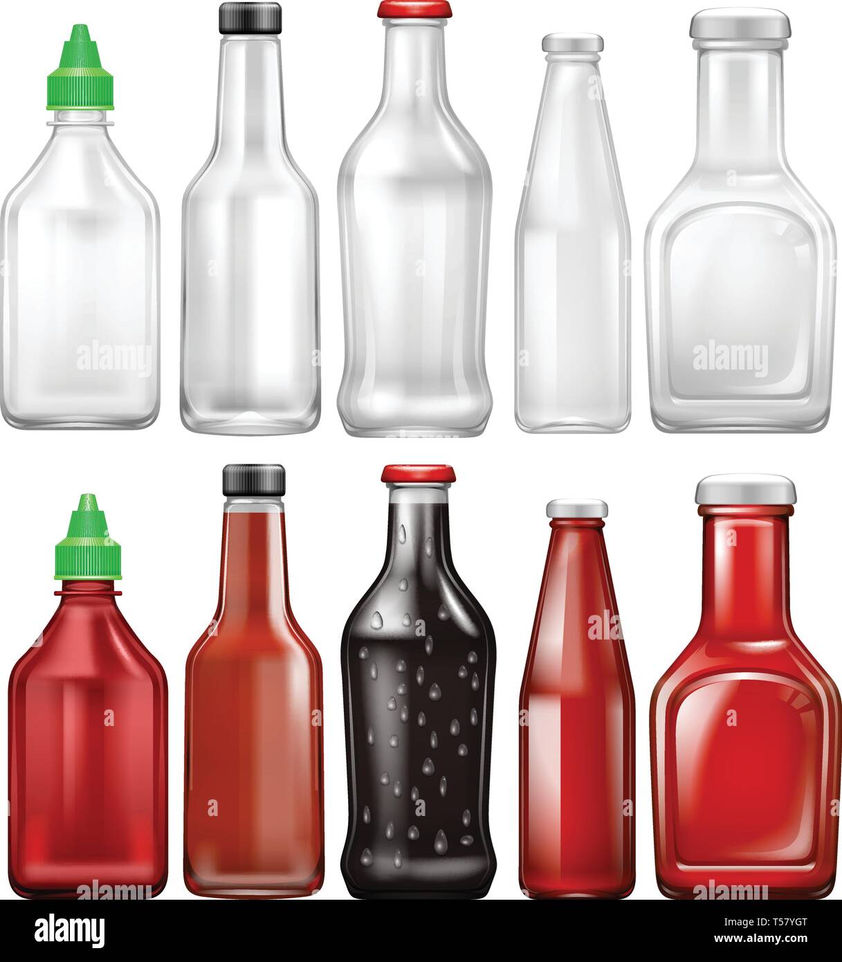 Soy sauce bottle isolated Stock Vector Images - Alamy