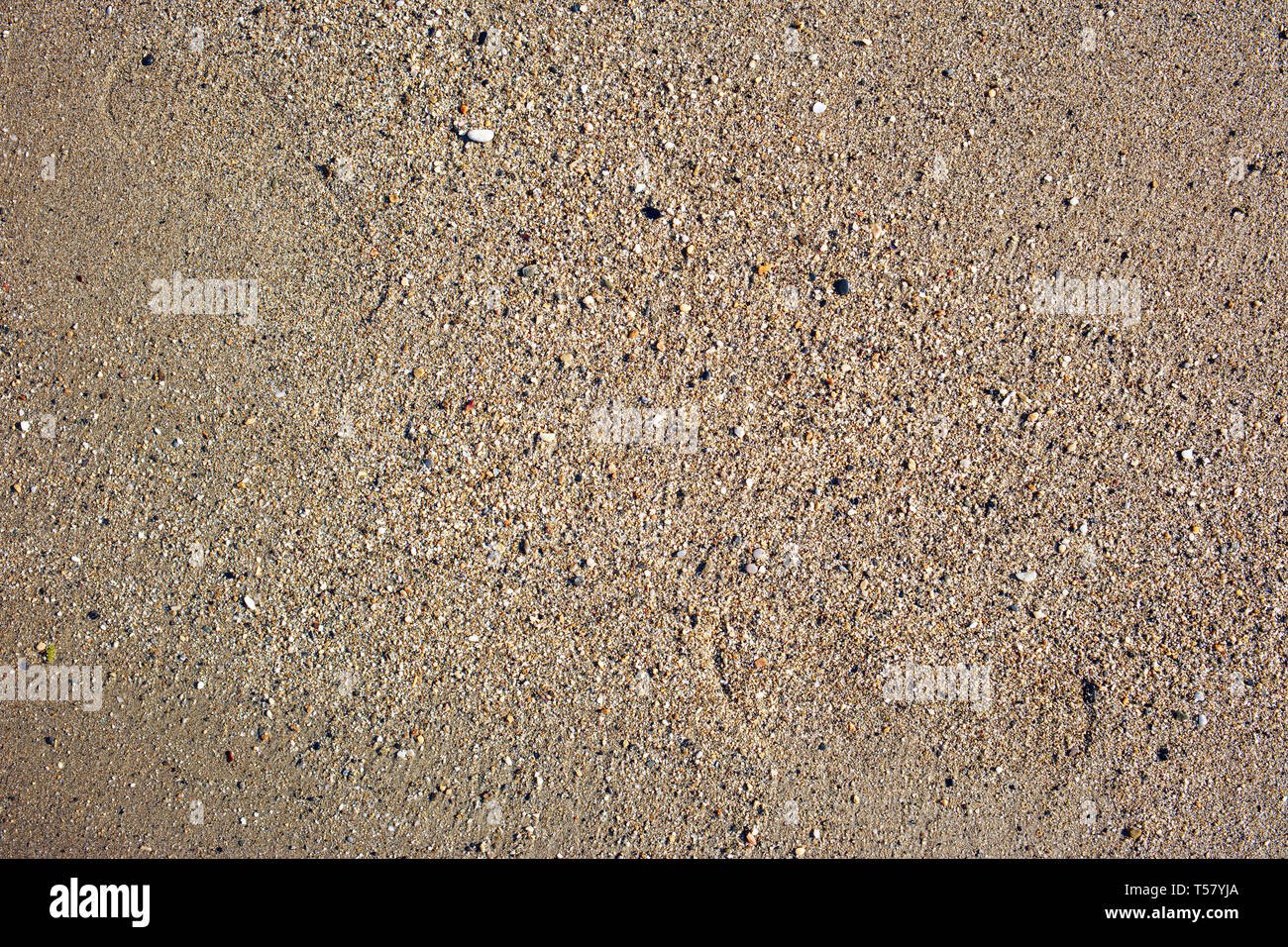 Top view of seashore, clean sand texture of natural surface. Sand ...