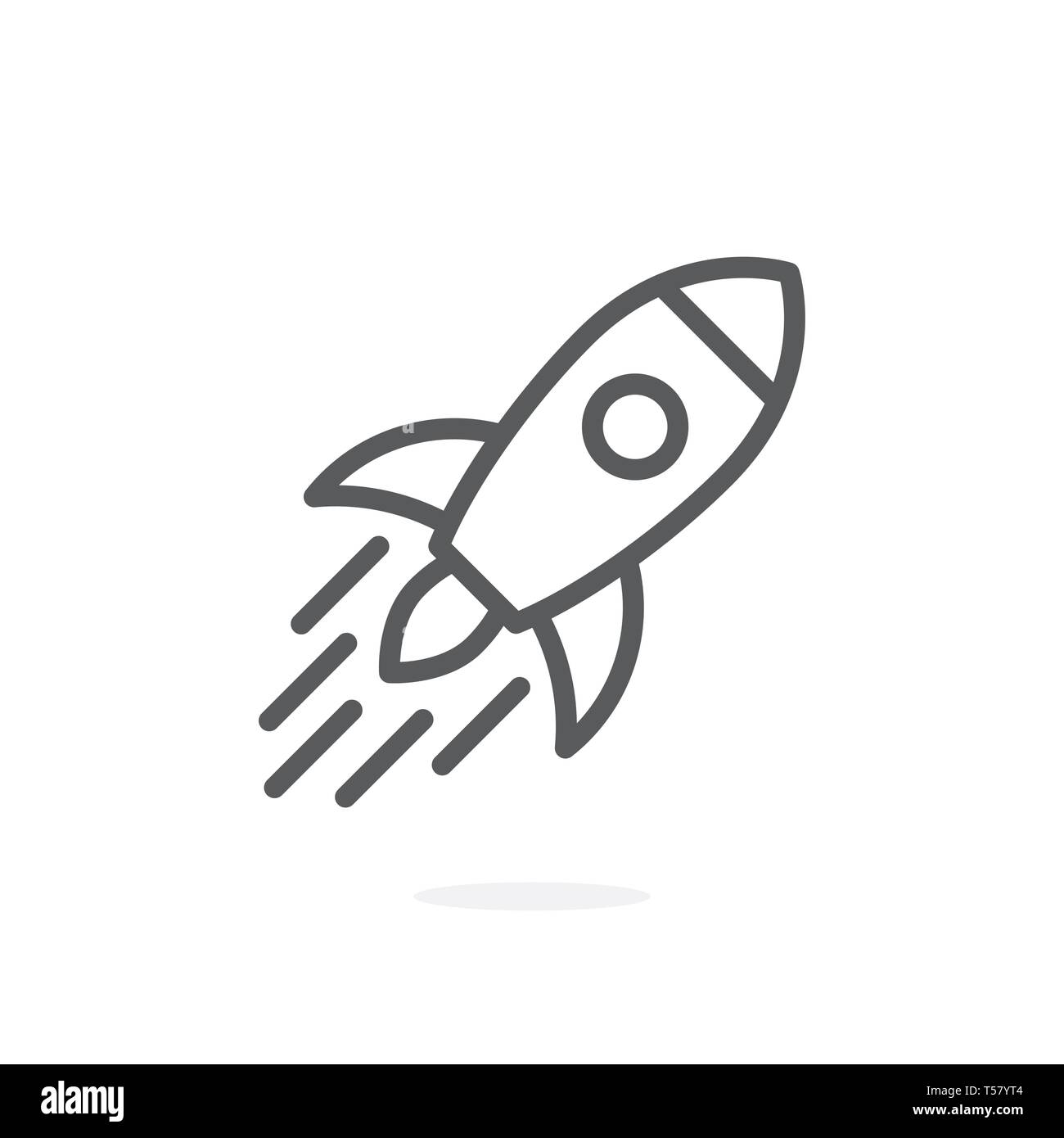 Rocket vector icon Stock Vector Image & Art - Alamy