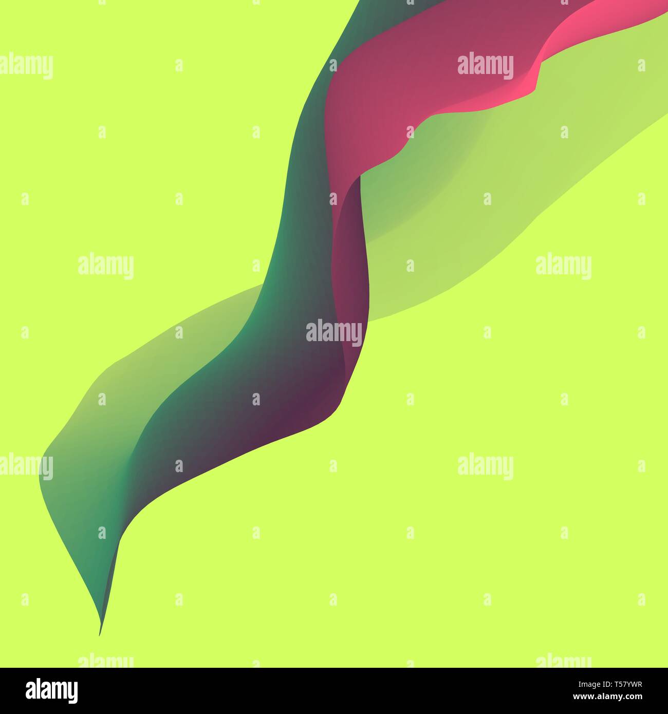 3D Wavy Background. Dynamic Effect. Abstract Vector Illustration. Design Template. Modern ...