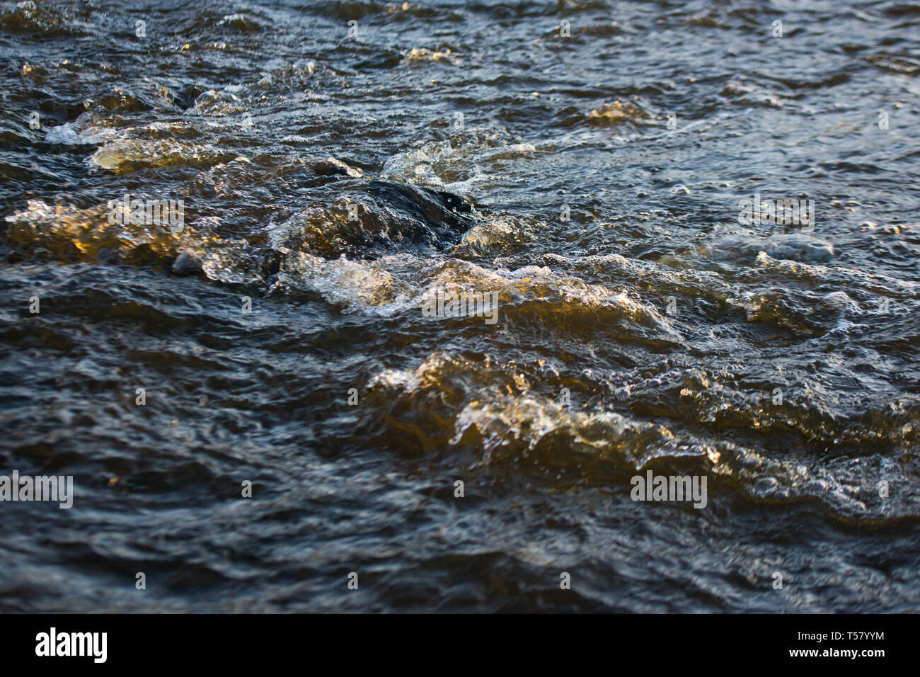 Rough water stream. foamy water rough mountain river Stock Photo - Alamy