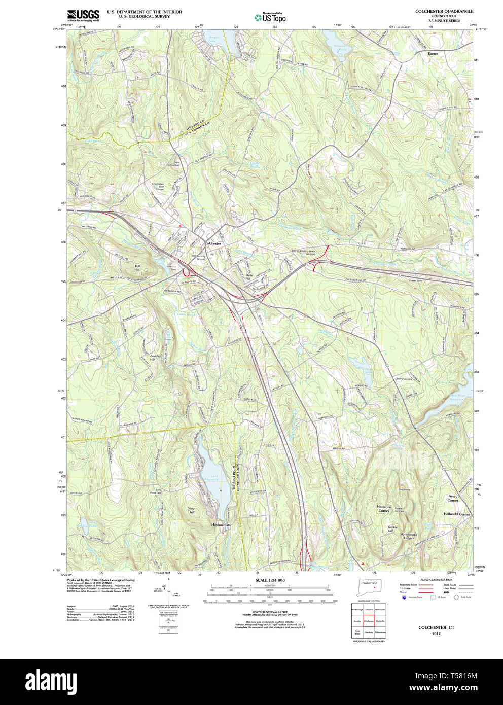 Map of colchester Cut Out Stock Images & Pictures - Alamy