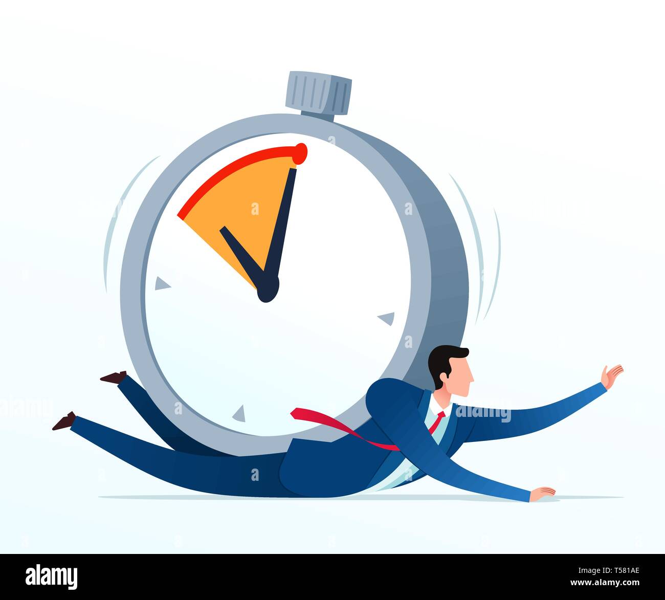 Time pressed Stock Vector Images - Alamy