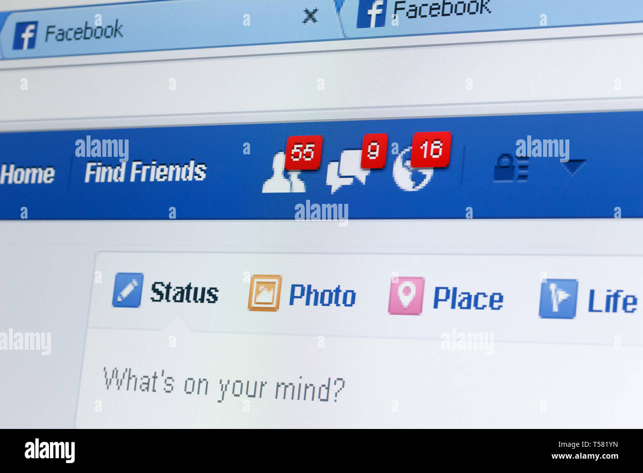 Facebook Blank Info Page