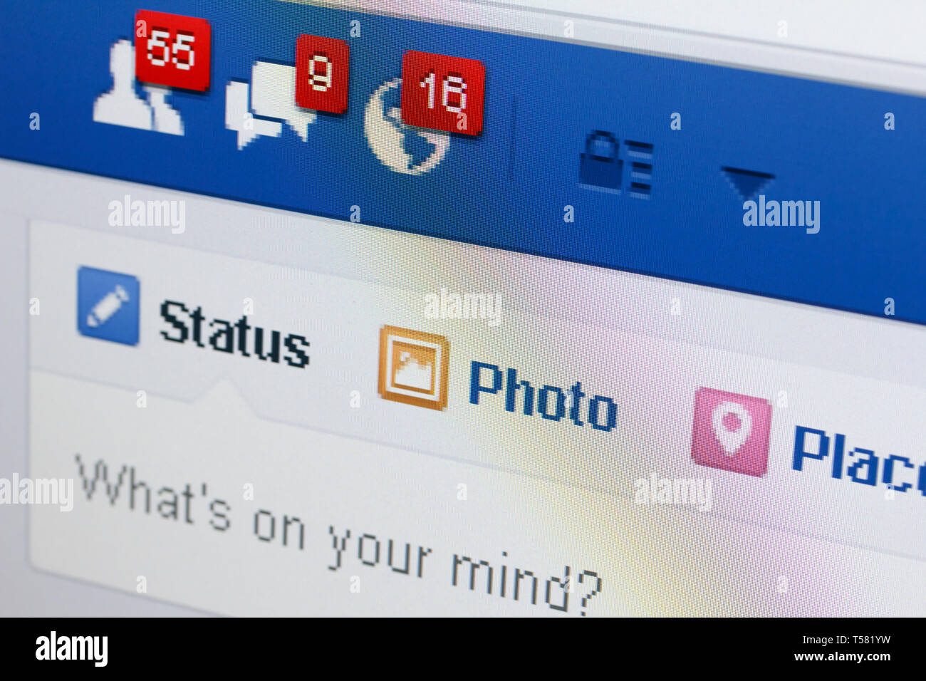 Facebook Status Bar