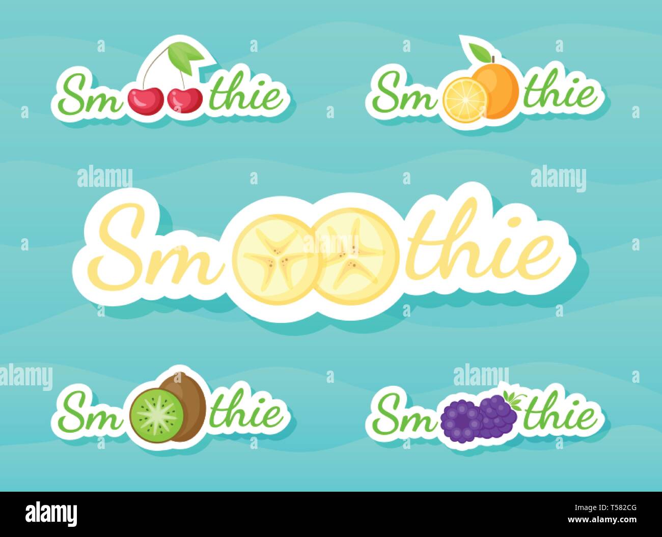 Fresh berry smoothie paper Stock Vector Images - Alamy