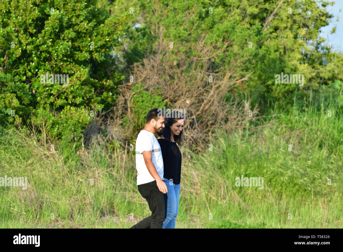A Romantic stroll Stock Photo - Alamy