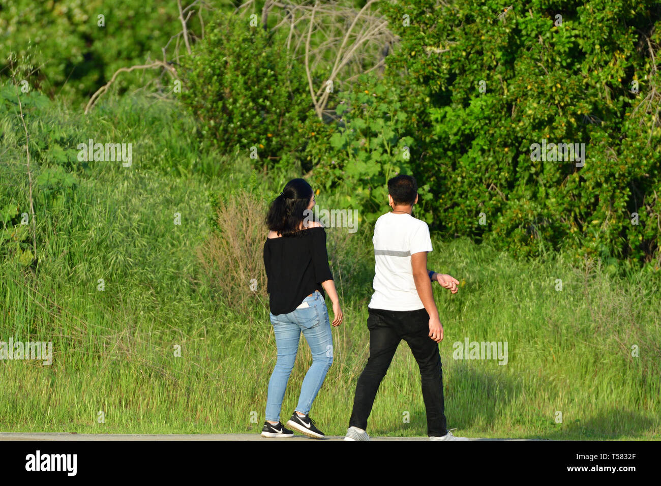 A Romantic stroll Stock Photo - Alamy