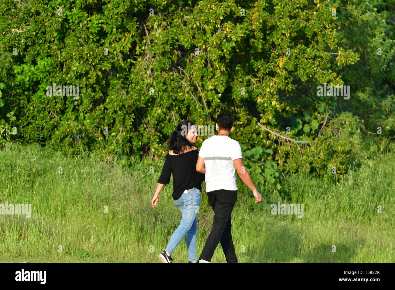 A Romantic stroll Stock Photo - Alamy