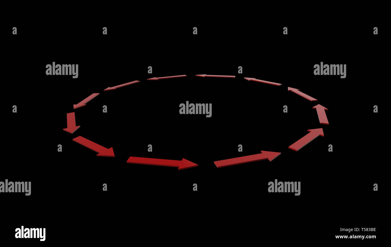 The 3d rendering of red arrow icon on white background Stock Photo - Alamy