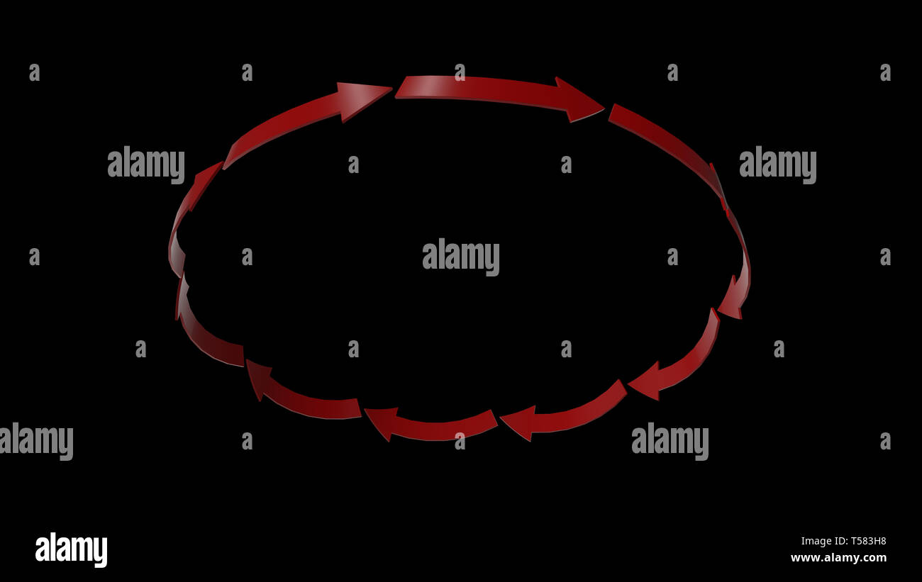 The 3d rendering of red arrow icon on white background Stock Photo - Alamy