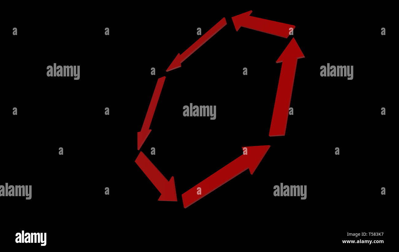 Red arrow 3d curve hi-res stock photography and images - Alamy