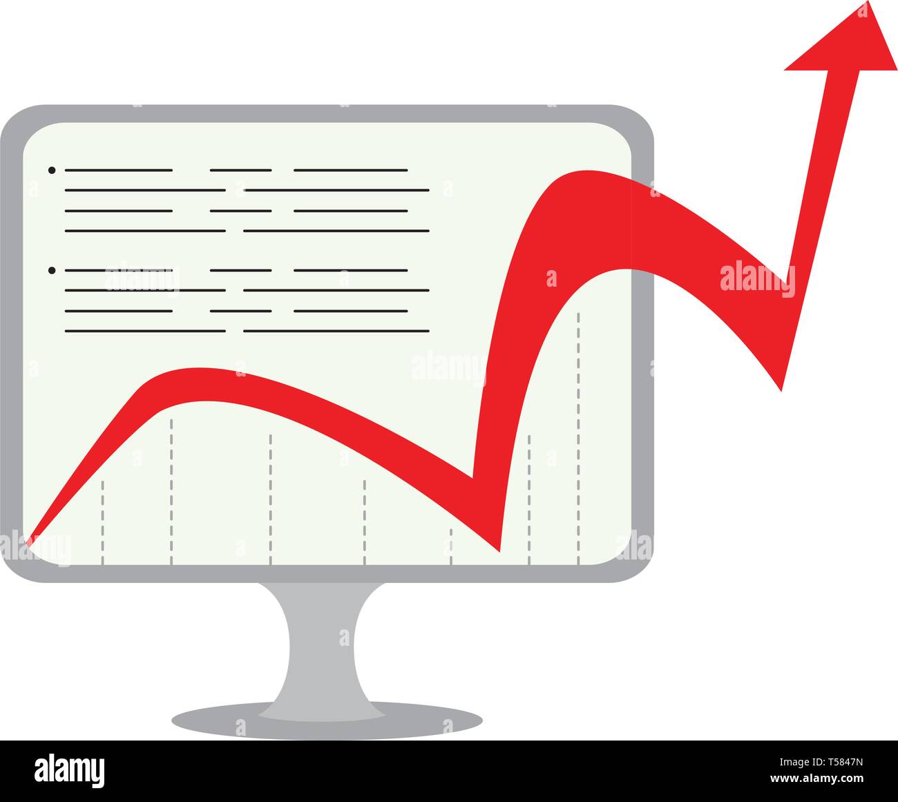 Screen chart Stock Vector Images - Alamy