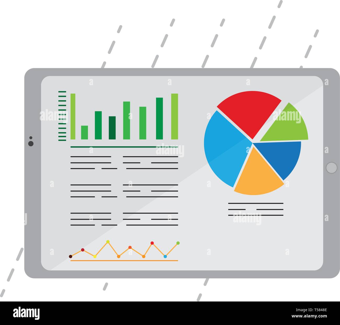 Tablet chart Stock Vector Images - Alamy