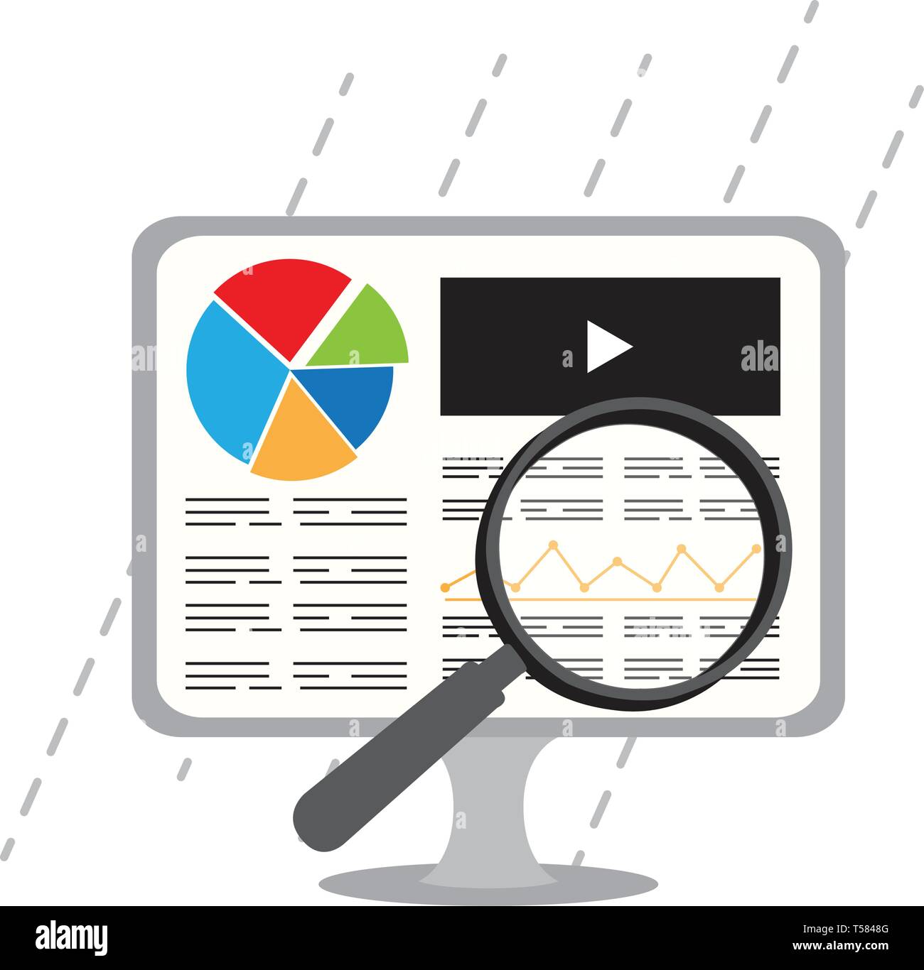 Glass screen, finance Stock Vector Images - Alamy